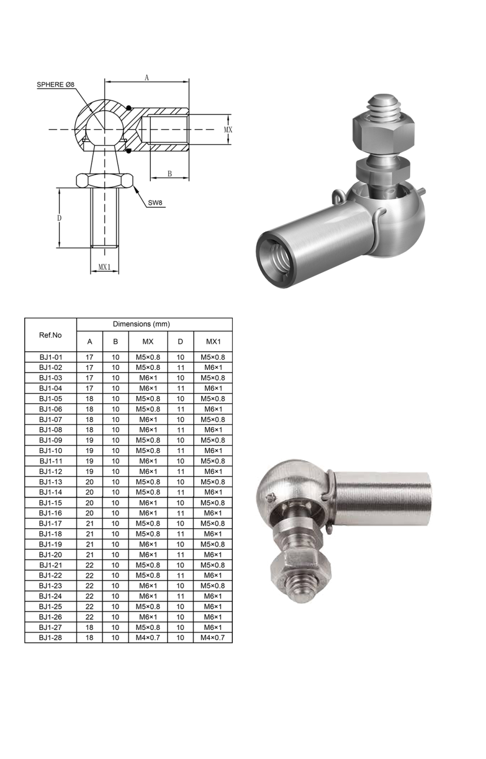 Gas Strut Ball Joint | Gastac-Locking Gas Springs, Stainless steel Gas ...