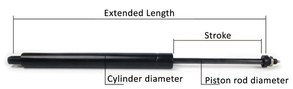 Automatic Reset Locking Gas Spring Gas Strut - Gastac