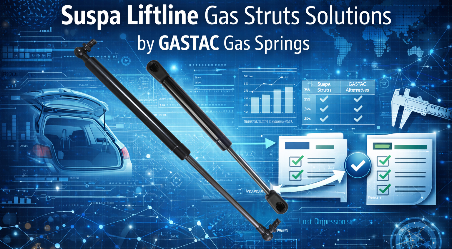 Suspa Liftline Gas Struts Solutions by GASTAC Gas Springs | Gastac Gas ...